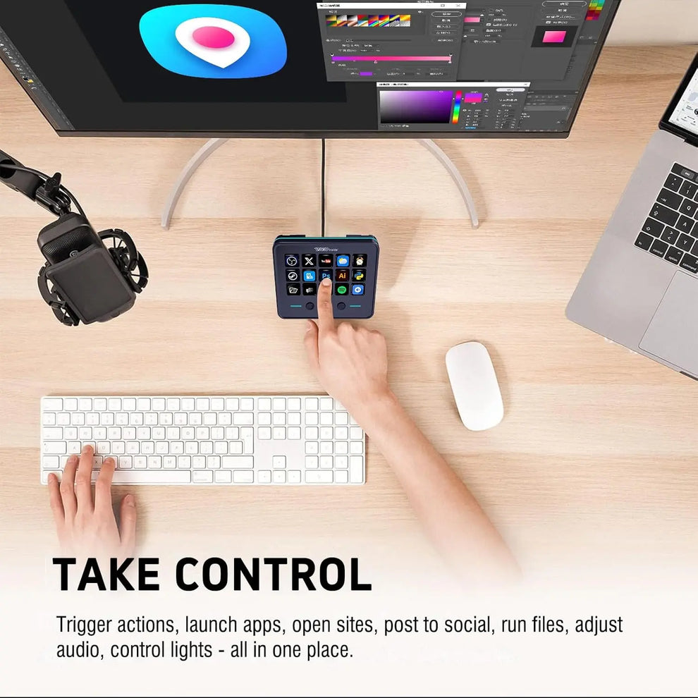 VSDinside Stream Dock M18 – Programmable Macro Keypad, Stream Deck Alt ...