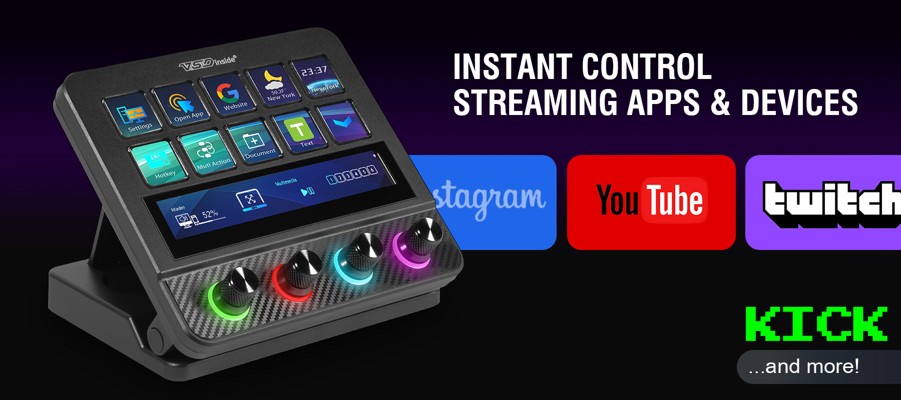 VSDinside:stream dock,mPanel Series – VSDinside Stream Deck, AI Keyboard